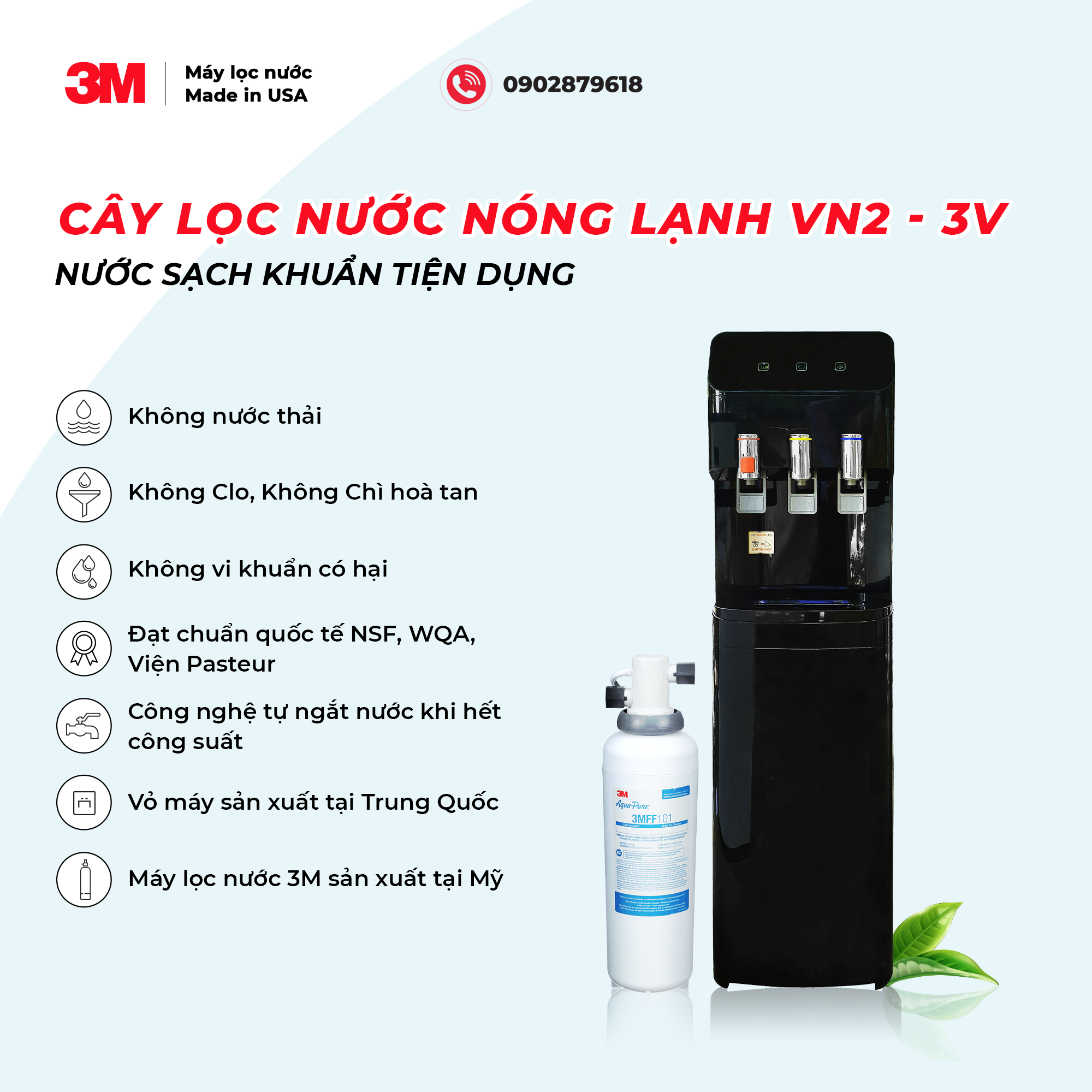 CÂY LỌC NƯỚC NÓNG LẠNH VN2-3V